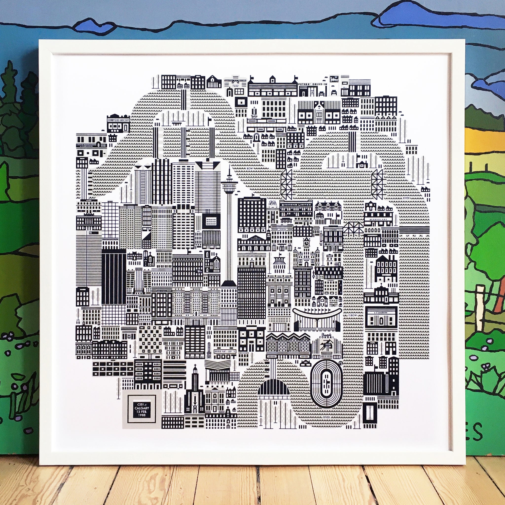 Canadian Cities print series – Raymond Biesinger Illustration