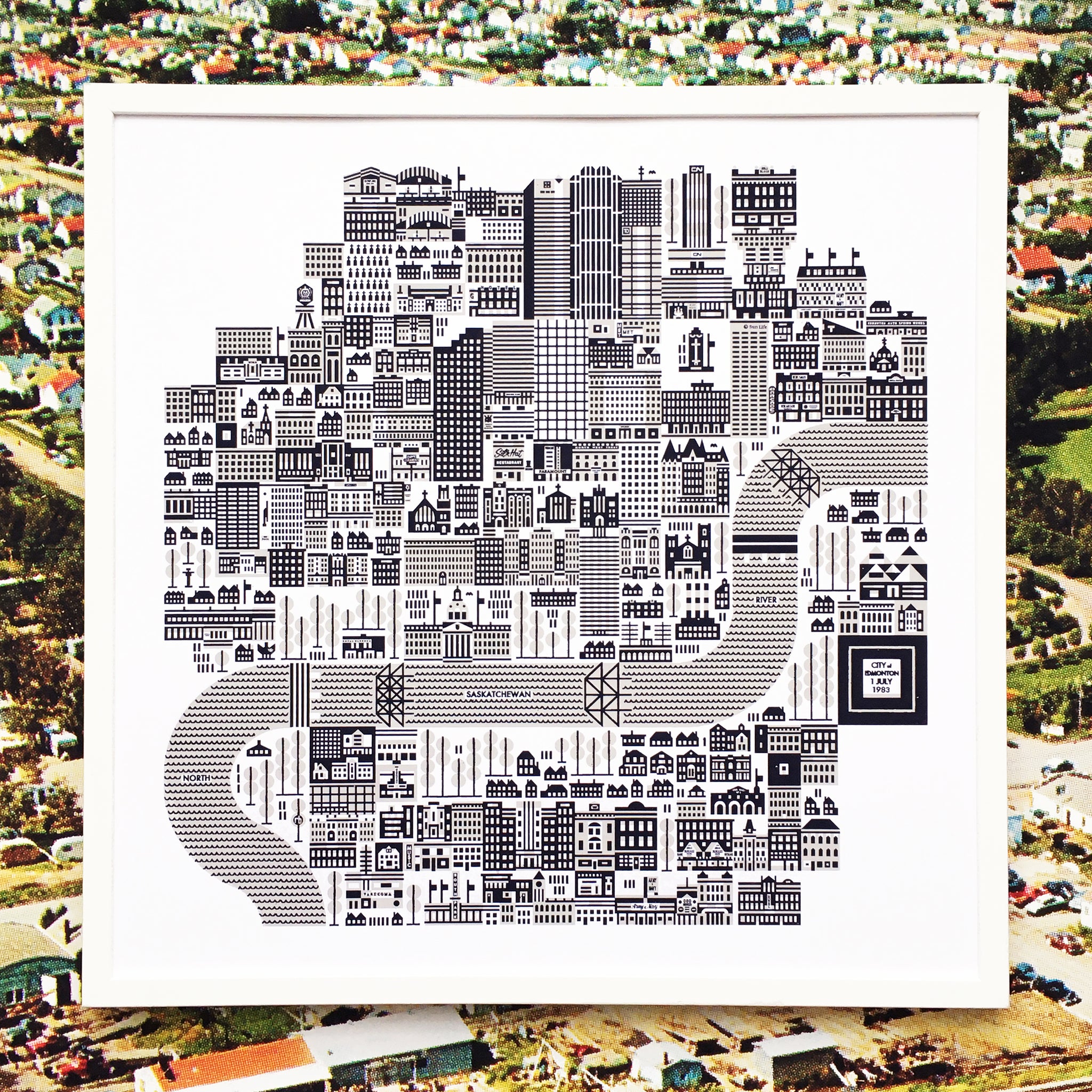 Canadian Cities print series – Raymond Biesinger Illustration