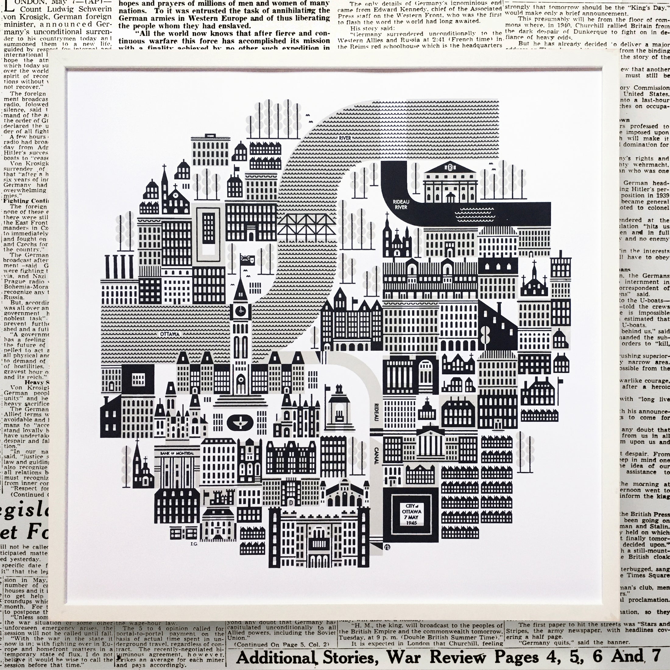 Canadian Cities print series – Raymond Biesinger Illustration