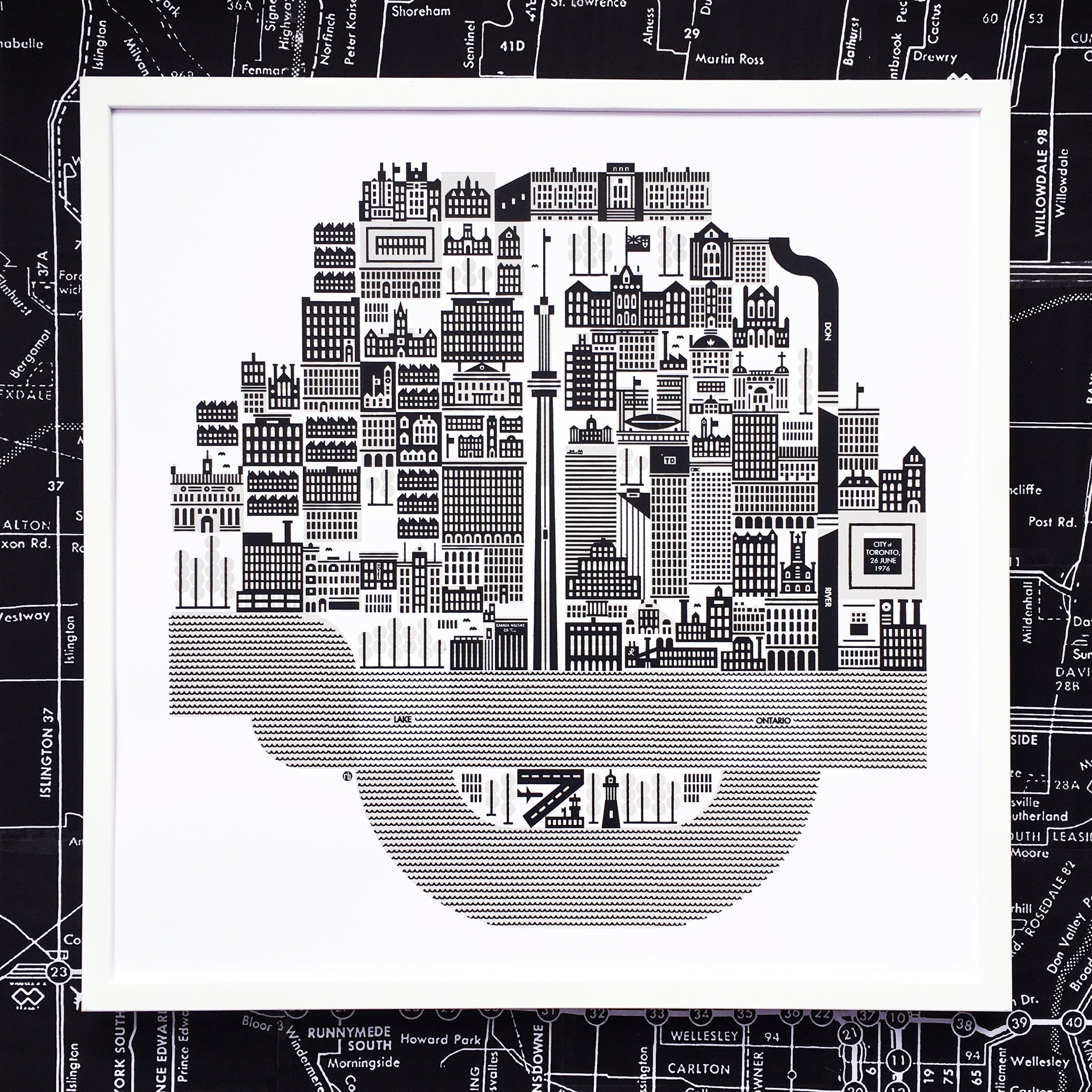 Canadian Cities print series – Raymond Biesinger Illustration